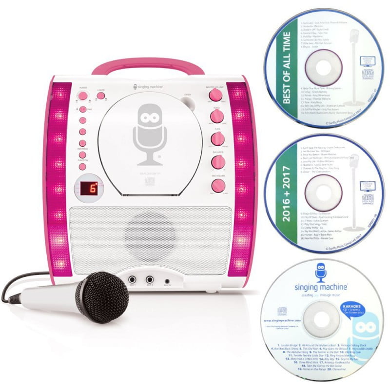 Singing Machine SML343 Karaoke With Bluetooth & CD Player - Pink - RRP ...