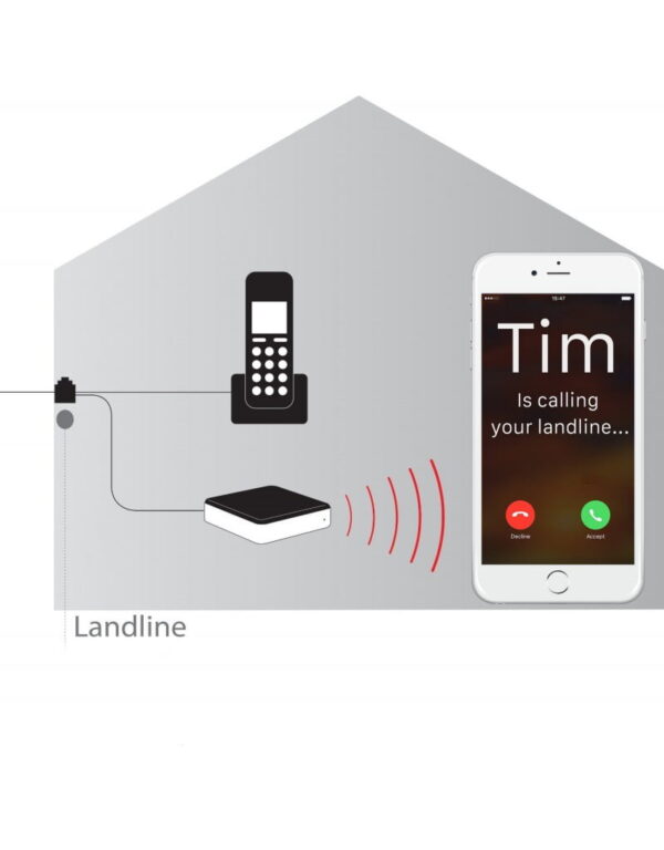 Invoxia Voice Bridge - Landline on Your Mobile - Connect up to 5 ...