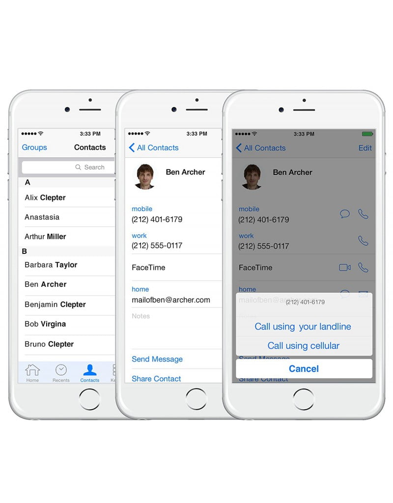 Invoxia Voice Bridge - Landline on Your Mobile - Connect up to 5 ...