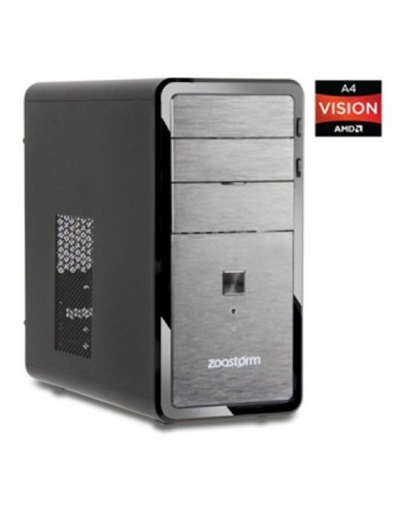 Zoostorm Desktop PC AMD A4-3300 Radeon HD Graphics, Win 10, Keyboard ...