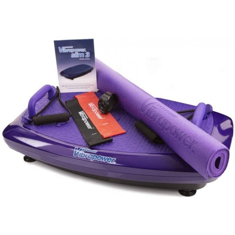 Vibrapower Slim 3 Vibration Plate with Remote Watch + Resistance Bands ...